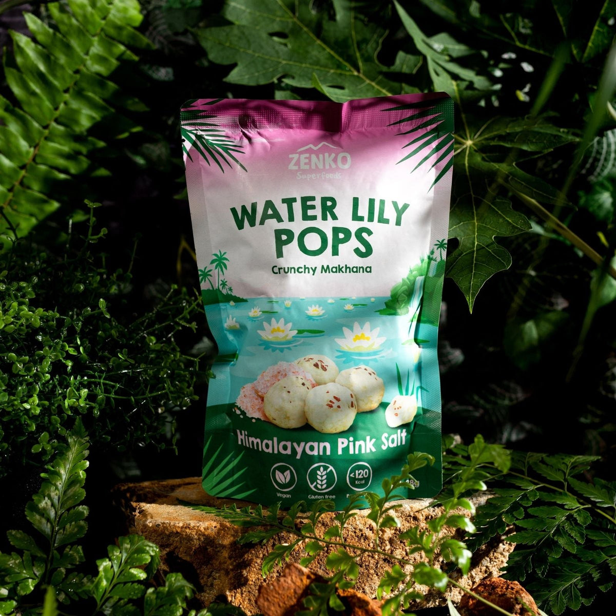 WATER LILY POPS - GEZONDE SNACKS - MAKHANA - HIMALAYAN PINK SALT ...